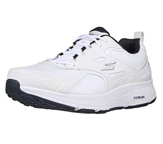 Skechers Max 2 Arch Fit Chaussures de Golf imperméables sans Crampons pour Homme, Blanc/Bleu Marine, 11.5 Wide