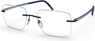 Silhouette unisex, Accessoires, Bleu, Taille: 53 MM The Wave 5567 Optical Frame