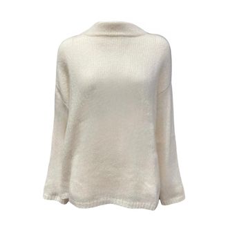 Lu Ren Kaschmir-Strickpullover mit Stehkragen - - Knitwear - Damen - Beige - S