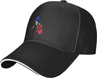 Generic Casquettes De Golf Carte des Philippines Drapeau Classique Pare-Soleil Casquette Casual Chapeau Soleil pour Entra&icirc;nements Les Saisons Cyclisme