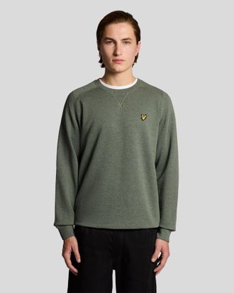 Lyle & Scott Baumwolle Melange Raglan Sweatshirt
