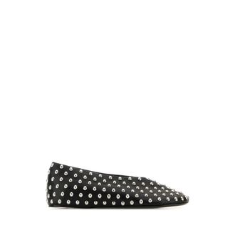 Jil Sander Schwarze Nappa-Leder Ballerinas - - Shoes - Damen - Schwarzk - 36 EU