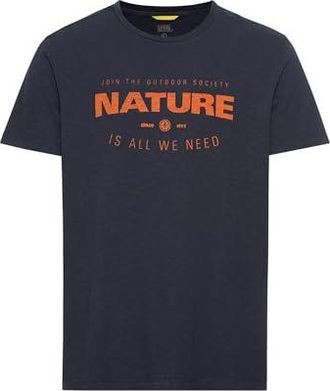 Camel Active 409745-3T17 T-Shirt, Bleu Nuit, S Homme