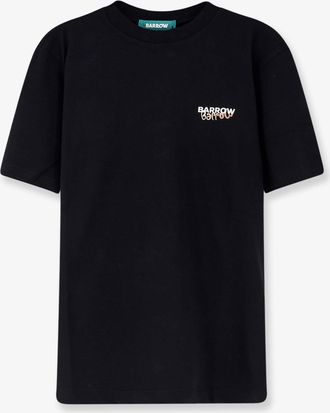 Barrow Cotton t-shirt with frontal logo print - BARROW - gender_Man