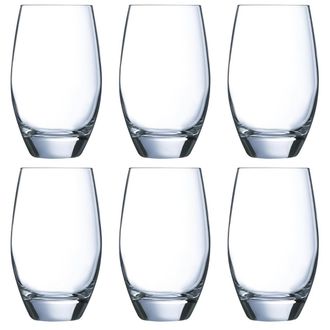 Arcoroc ARC H4531 Mal&eacute;a Trinkglas, Wasserglas, Saftglas, 350ml, Glas, transparent, 6 St&uuml;ck