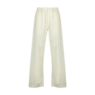 Christophe Lemaire Creme Topstitch Taekwondo Hose - - Trousers - Herren - Beige - L