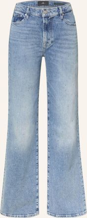 7 For All Mankind Bootcut Jeans Modern Dojo Mit Schmucksteinen blau