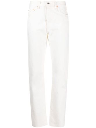 Levi's jean droit &agrave; taille haute - Blanc