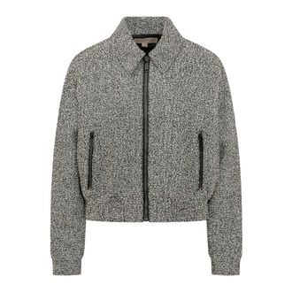 Michael Kors Femme, Vestes, Multicolore, Taille: 38 FR Veste en tweed m&eacute;lang&eacute; coton