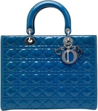 Dior Pre-owned Lady Dior - Femme - Pre-owned - Bleu - Taille: ONE Size