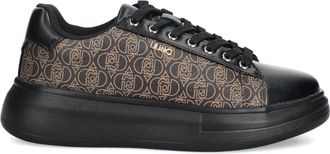 Liu Jo logo-print sneakers - Schwarz
