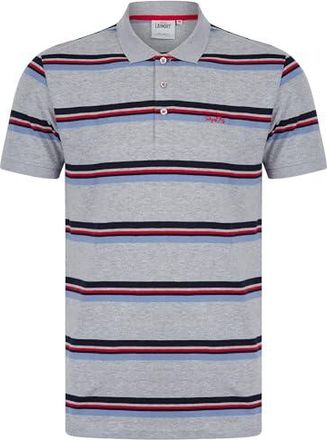 Tokyo Laundry Polo en piqué de coton teint à rayures pour homme, Haydin - Gris, L