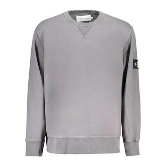 Calvin Klein Grauer Sweatshirt mit Logo - - Sweatshirts & Hoodies - Herren - Grau - XL
