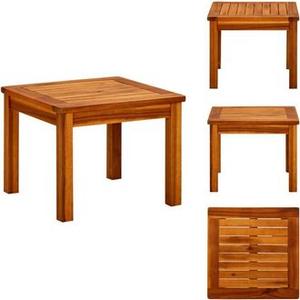 vidaXL Vidaxl - Table basse de jardin 45x45x36 cm Bois solide dacacia - Table Basse Jardin - Mobilier De Jardin - Acacia - Table Ext&eacute;rieure - D&eacute;coration