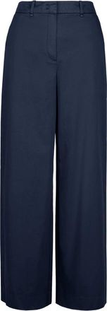 Bomboogie Femme, Pantalons, Bleu, Taille: 34 FR Pantalon palazzo en satin de coton