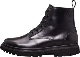 Calvin Klein Jeans EVA BOOT MID LACEUP MG LTH Bottes Femme, Noir (Triple Black), 40 EU