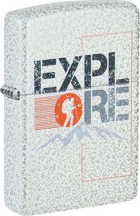 Zippo Sturmfeuerzeug - Explore Design - Glacier - Colour Image - Nachf&uuml;llbar - Wiederverwendbar - Windfestes Design - Geschenkbox - Made in USA