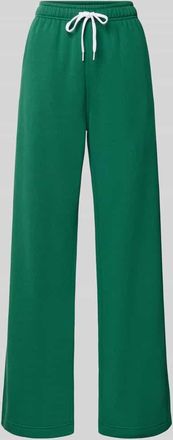 Polo Ralph Lauren Wide Leg Sweathose aus Baumwoll-Mix mit Logo-Stitching