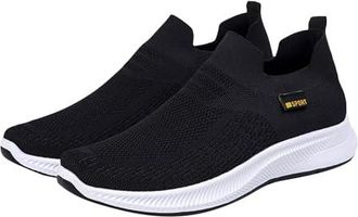 Generic Chaussures de marche &agrave; enfiler pour homme - En maille respirante - L&eacute;g&egrave;res et antid&eacute;rapantes - Tennis athl&eacute;tiques - Coupe large - Confortables - Baske