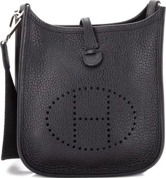Herm&egrave;s Evelyne Bag Gen III Clemence TPM crossbody bag - Schwarz