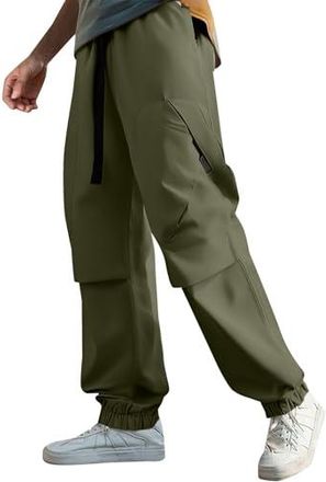 Generic MJGkhiy Pantalon De Travail Homme Cargo Jogging Militaire Treillis Pantalon De Chasse avec Plusieurs Poches Baggy &Eacute;lastique Grande Taille Chasse Tacti