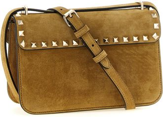 Valentino Garavani Rockstud Shoulder Bag - Beige