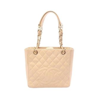 Chanel Pre-owned Matelasse Grained Calf Tote Bag - - Pre-owned - Damen - Beige - ONE SIZE