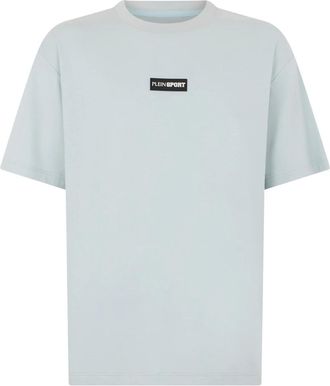 Plein Sport Homme, Sport, Bleu, Taille: M Slub Cotton T-Shirt Scratch