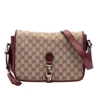Gucci Sac bandouli&egrave;re vintage Pre-owned en toile - Femme - Pre-owned - Beige - Taille: ONE Size