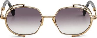 Cazal lunettes de soleil à monture ovale - Or