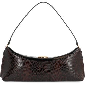 Jacquemus Clutch aus Schlangenleder mit Griff - - Bags - Damen - Braun - ONE SIZE