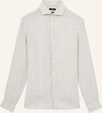 Reiss Reiss Leinenhemd Regular Fit gruen