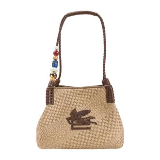 Etro Etro Hobo Bags - Woven Viscose-Cotton Blend Etro Shoulder Bag - Gr. unisize - in Braun - f&uuml;r Damen