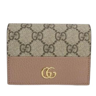 Gucci Portefeuille en cuir Pre-owned - Femme - Pre-owned - Beige - Taille: ONE Size