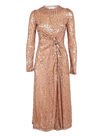Galvan robe &agrave; sequins - Tons neutres