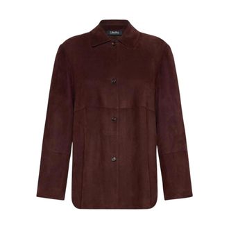 Max Mara Gocce Button-Up Jacke - - Jackets - Damen - Rot - S