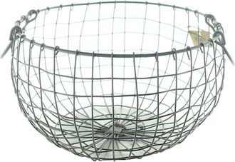 Esschert Design Bauchiger Drahtkorb Braun (Rund &Oslash; 25 cm)