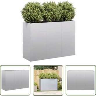 vidaXL vidaXL Jardini&egrave;re 120x40x80 cm acier galvanis&eacute;