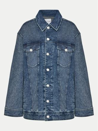 Pinko Jeansjacke 104800 A2GI Dunkelblau Regular Fit