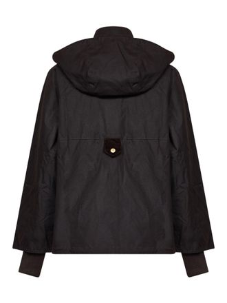 Barbour Waxed Cotton Hooded Jacket - Brown