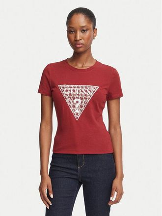 Guess T-Shirt W6BI61 K7948 Dunkelrot Regular Fit