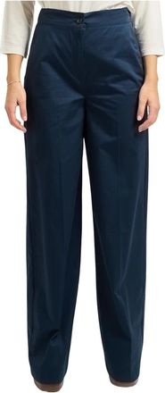 iBlues Femme, Pantalons, Bleu, Taille: 38 FR Pantalon en coton stretch