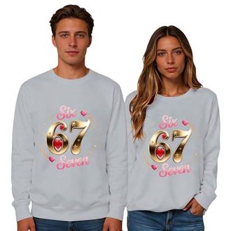 Generic 2026 Saint Valentin Unisexe Imprim&eacute; Col Ras du Cou Sweatshirt Doux D&eacute;contract&eacute; Pull Manches Longues Pour Et, gris, XXL
