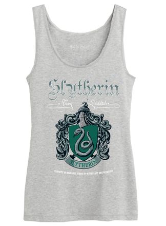 Harry Potter Damen Wohapomtk016 Tanktop, Grau meliert, M
