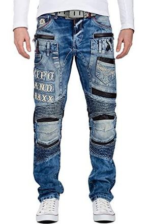 Cipo & Baxx Jean pour Homme CD637 Bleu W33/L32