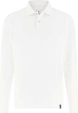 Boggi Milano piqu&eacute; appliqu&eacute; polo shirt - Wei&szlig;