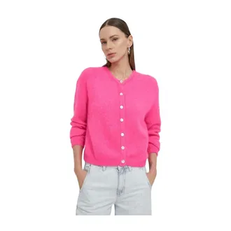 American Vintage Vitow Cardigan - - Knitwear - Damen - Rosa - L