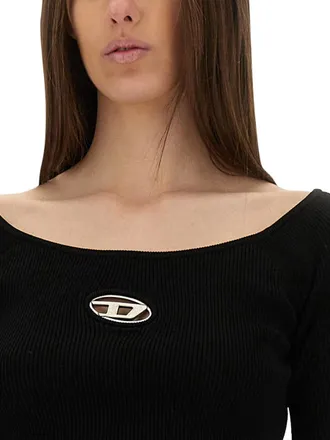 Diesel Viscose-Rayon Blend Shirt - Black