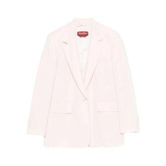 Max Mara Femme, Vestes, Rose, Taille: 38 FR Notched Lapel Blazer