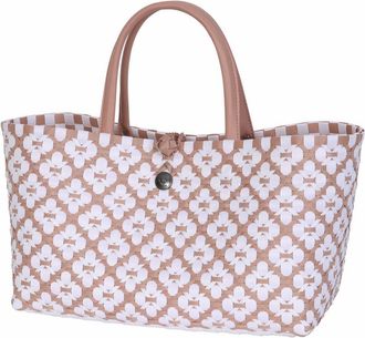 Handed By [DL] Mini Motif Bag Handbag Copper Blush with White Pattern Size S with Short PU Handles